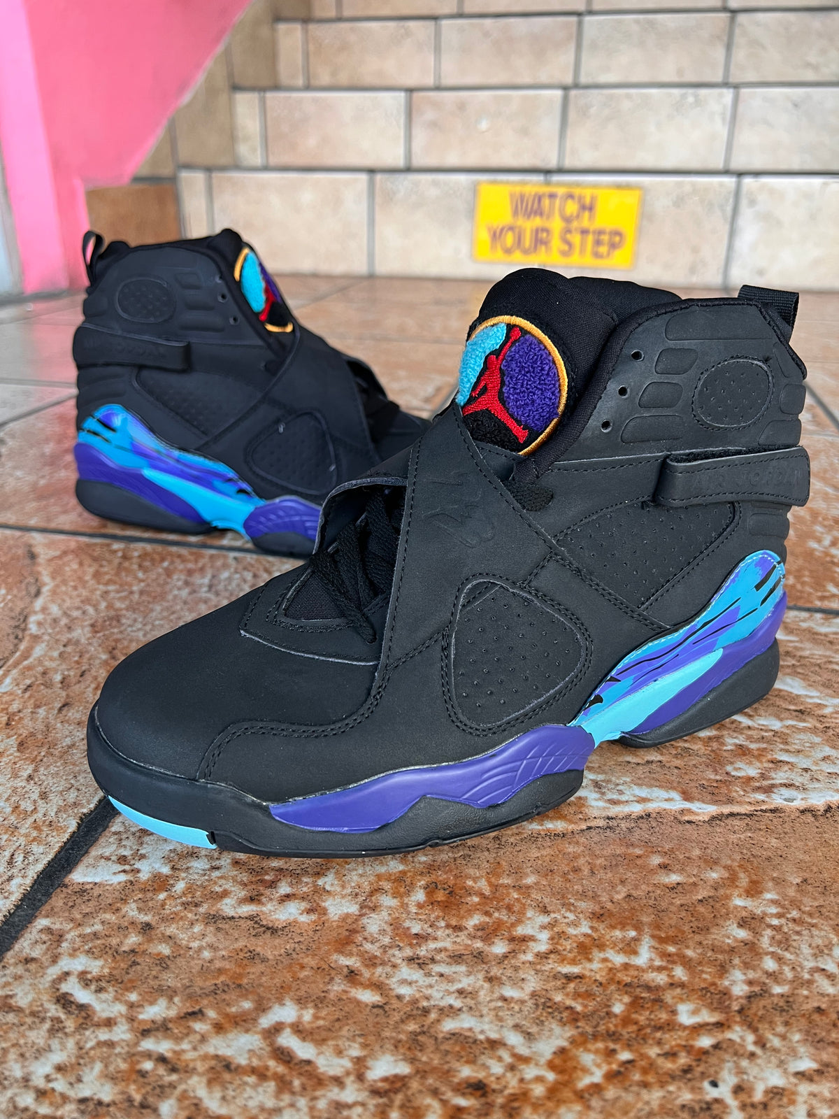 Air Jordan Retro 8 Black & Blue Sneakers — Infinite Styles